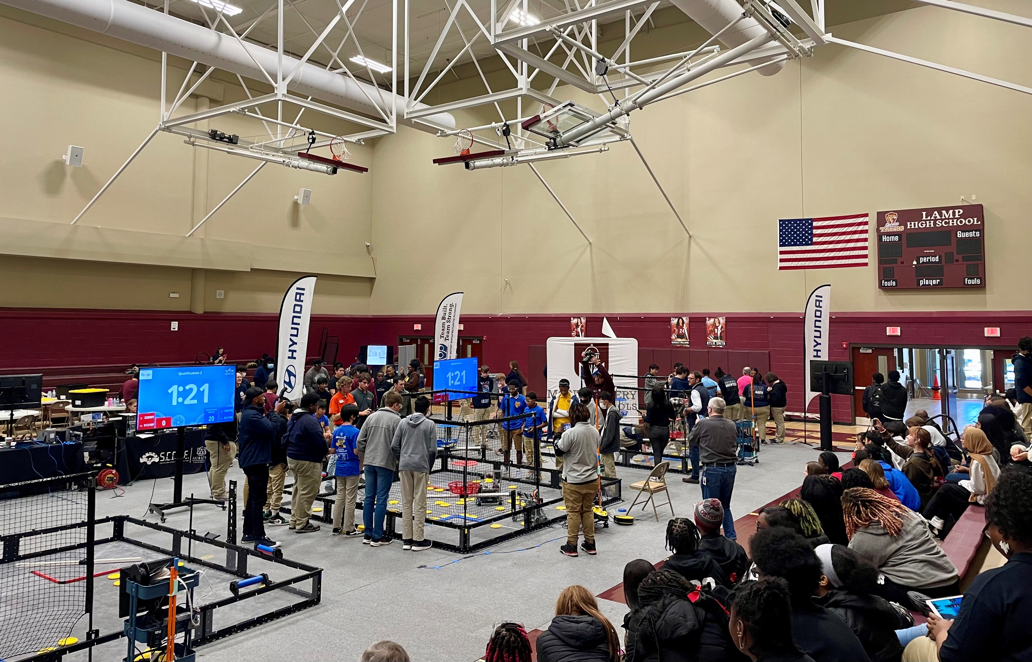 Montgomery high school students battle for robot bragging rights in ...